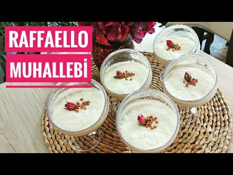 İpeksi Kıvamıyla Raffaello Muhallebi Tarifi 👌 Sütlü Pratik Tatlı Raffaello Muhallebi Nasıl Yapılır 💯