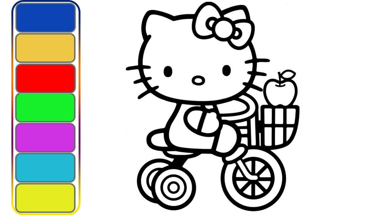 วิธีการวาด Hello Kitty และระบายสี Hello Kitty น่ารักๆ สำหรับเด็ก ๆ |Fun ...