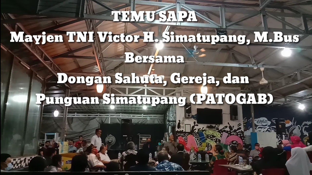 TEMU SAPA Mayjen TNI Victor Simatupang bersama Dongan Sahuta, Gereja ...