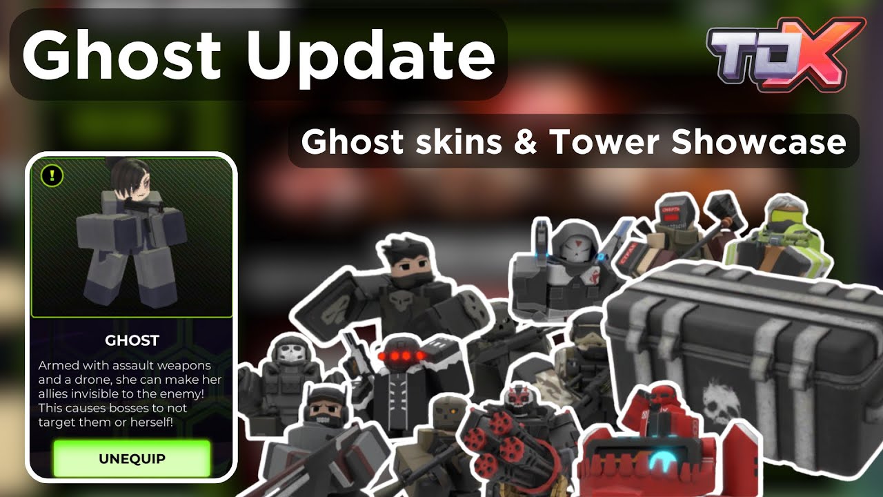 TDX GHOST UPDATE [New Tower & Skins] | Roblox TDX - YouTube
