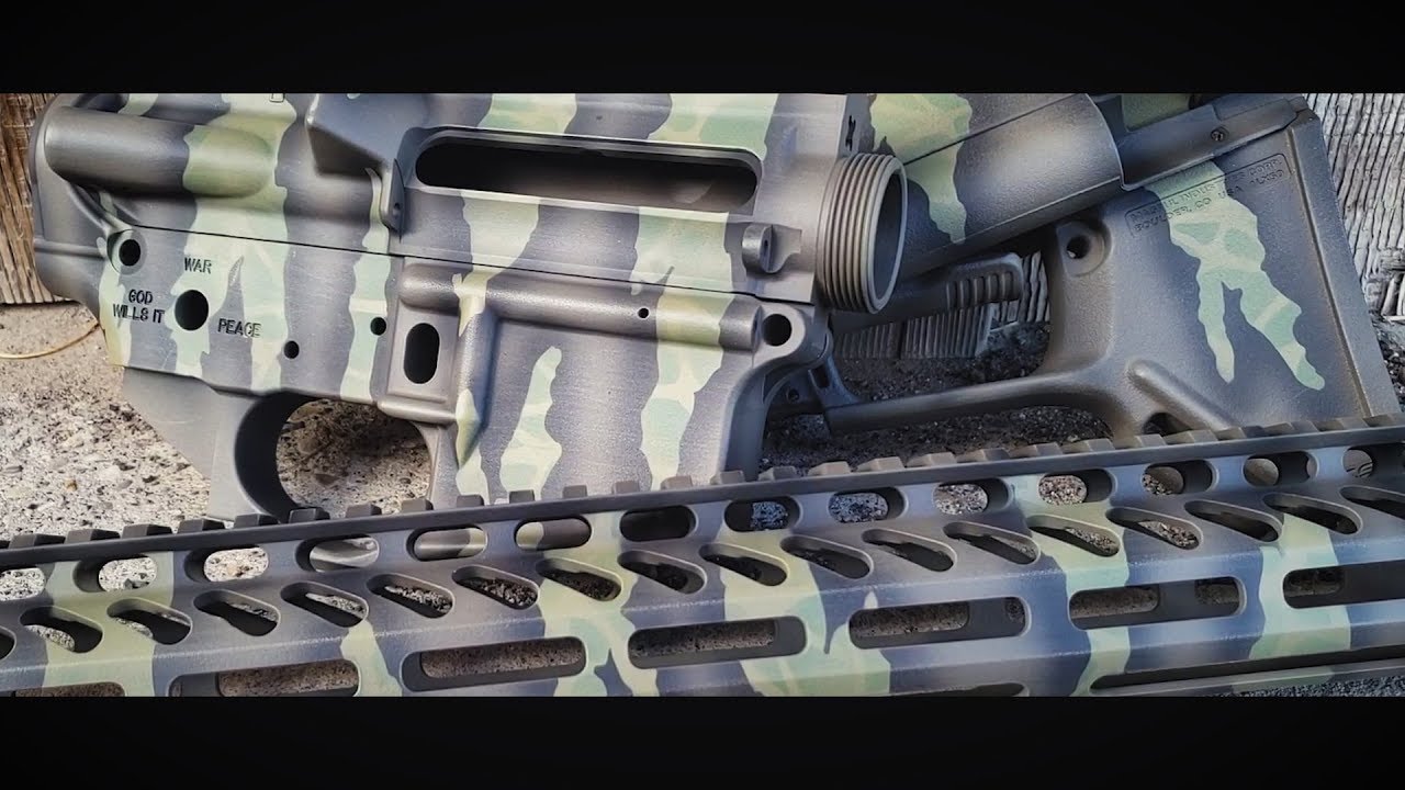 How to Paint Multicam Colored RIPTILE Camouflage - YouTube