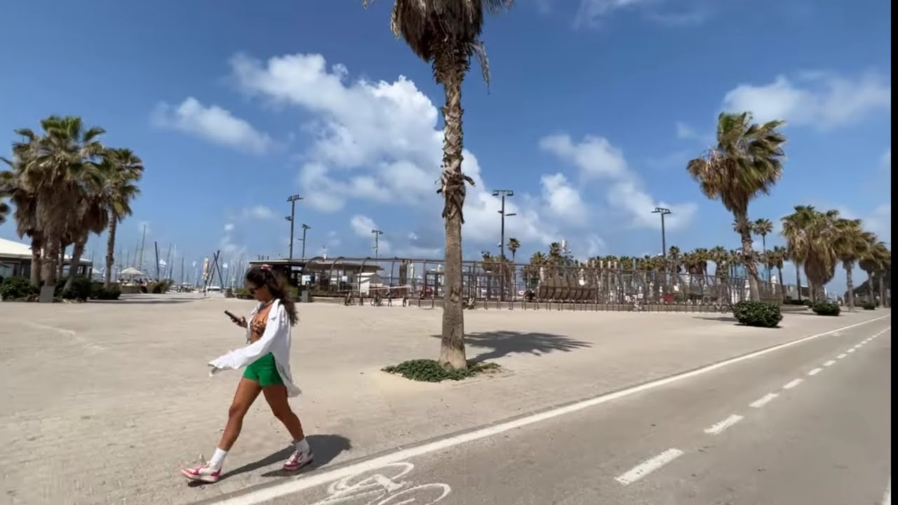 Tel Aviv. Hilton Beach. Metzitzim Beach. Old Tel Aviv Port Area. - YouTube