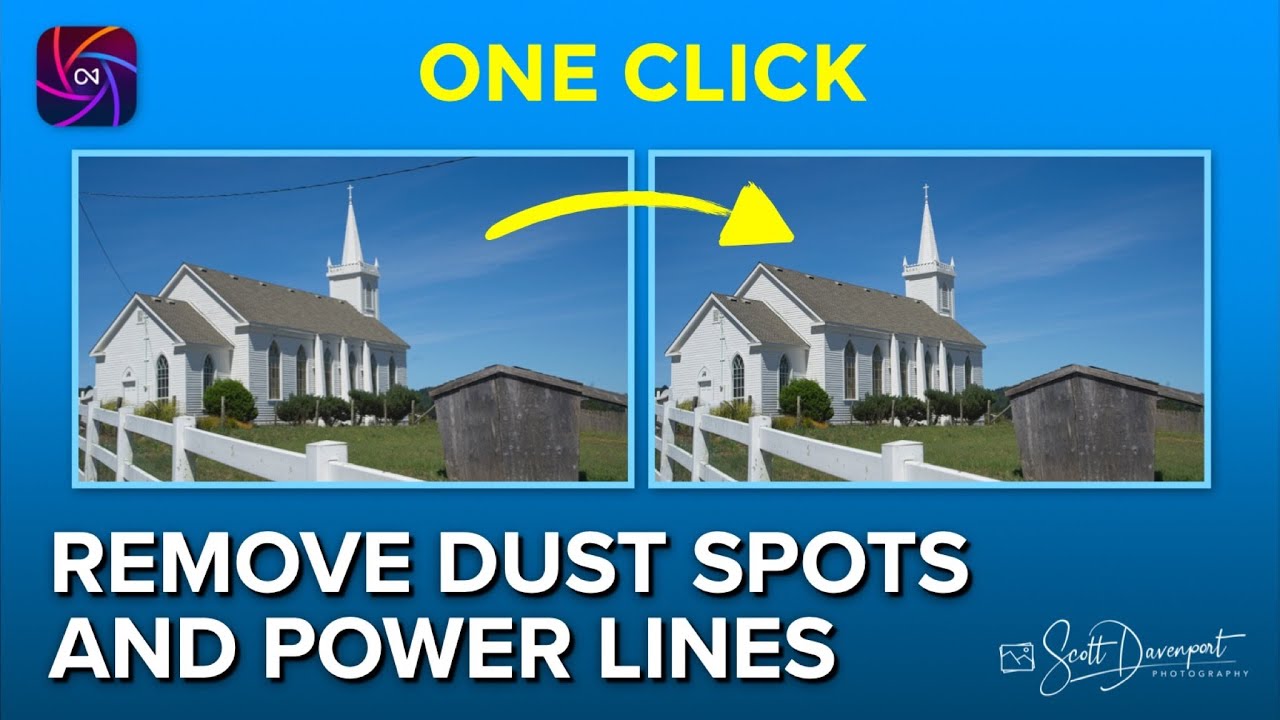 Remove Dust Spots And Power Lines With A Click - ON1 Photo RAW 2025 ...