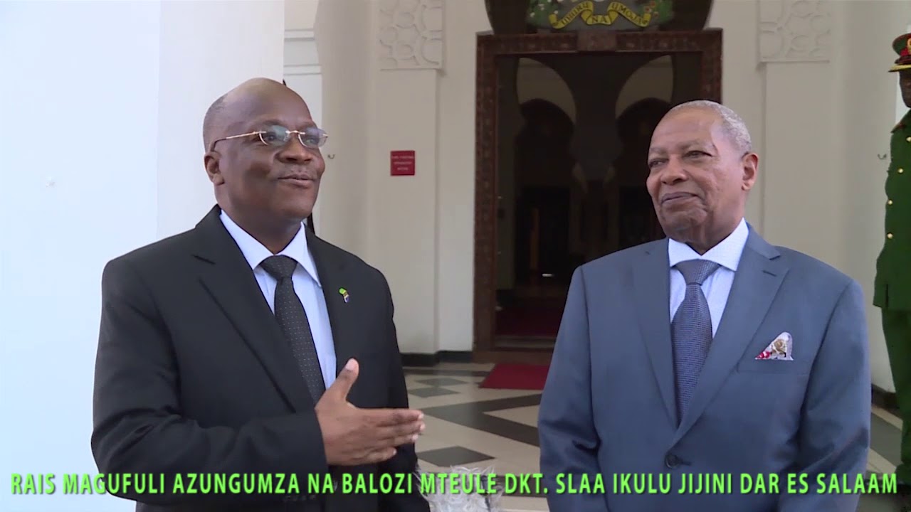 RAIS MAGUFULI AKUTANA NA DKT. WILBROAD SLAA IKULU DAR ES SALAAM - YouTube