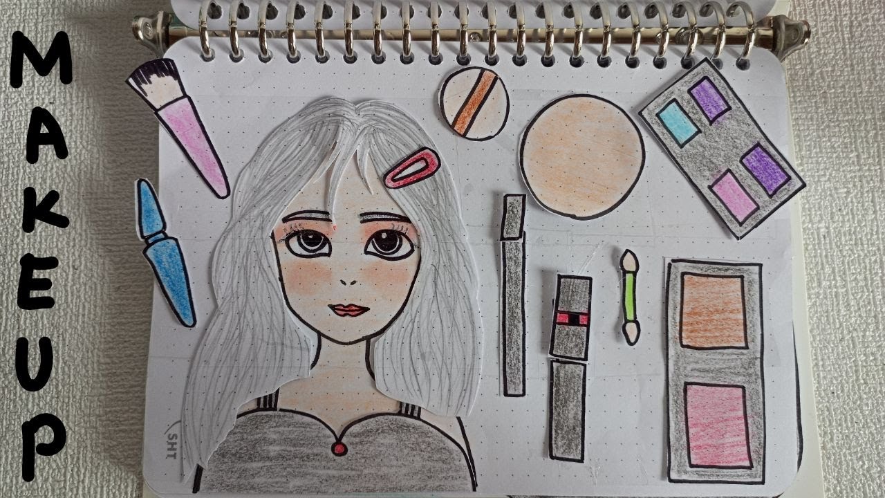 [ paperdiy 🍑 ] Beautify yourself | paper play | make up💄👠 - YouTube