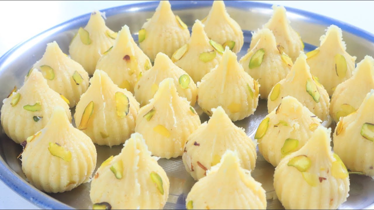 गणेश चतुर्थी खवा चे मोदक | Ganesh Chaturthi Special Khoya Modak | Khawa ...