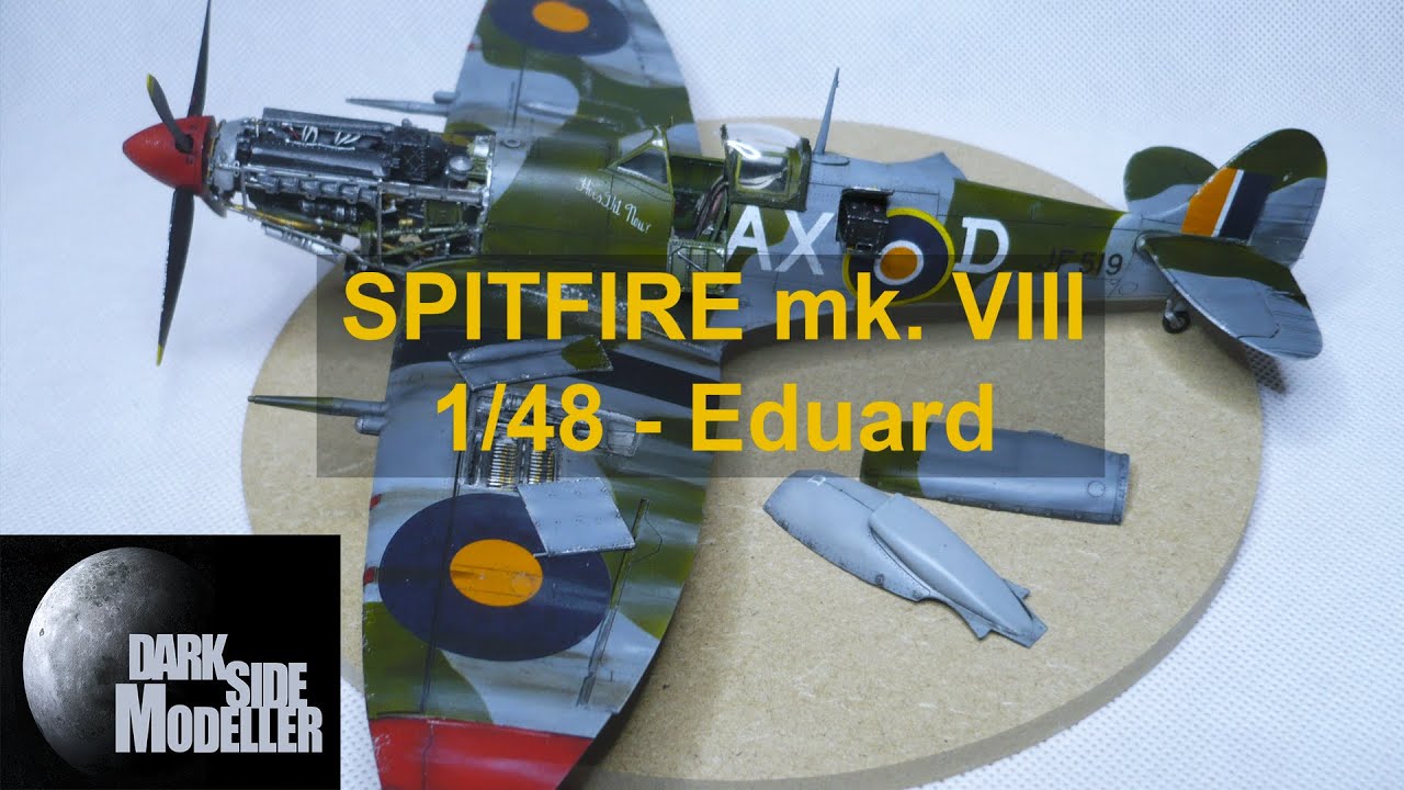 spitfire mk.VIII - 1/48 - Eduard - Full build - YouTube