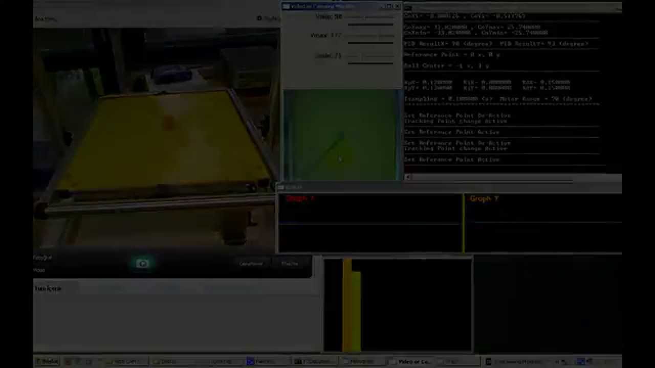 Vision Based Control of a 2-Axes Platform (Ball and Plate System) - YouTube