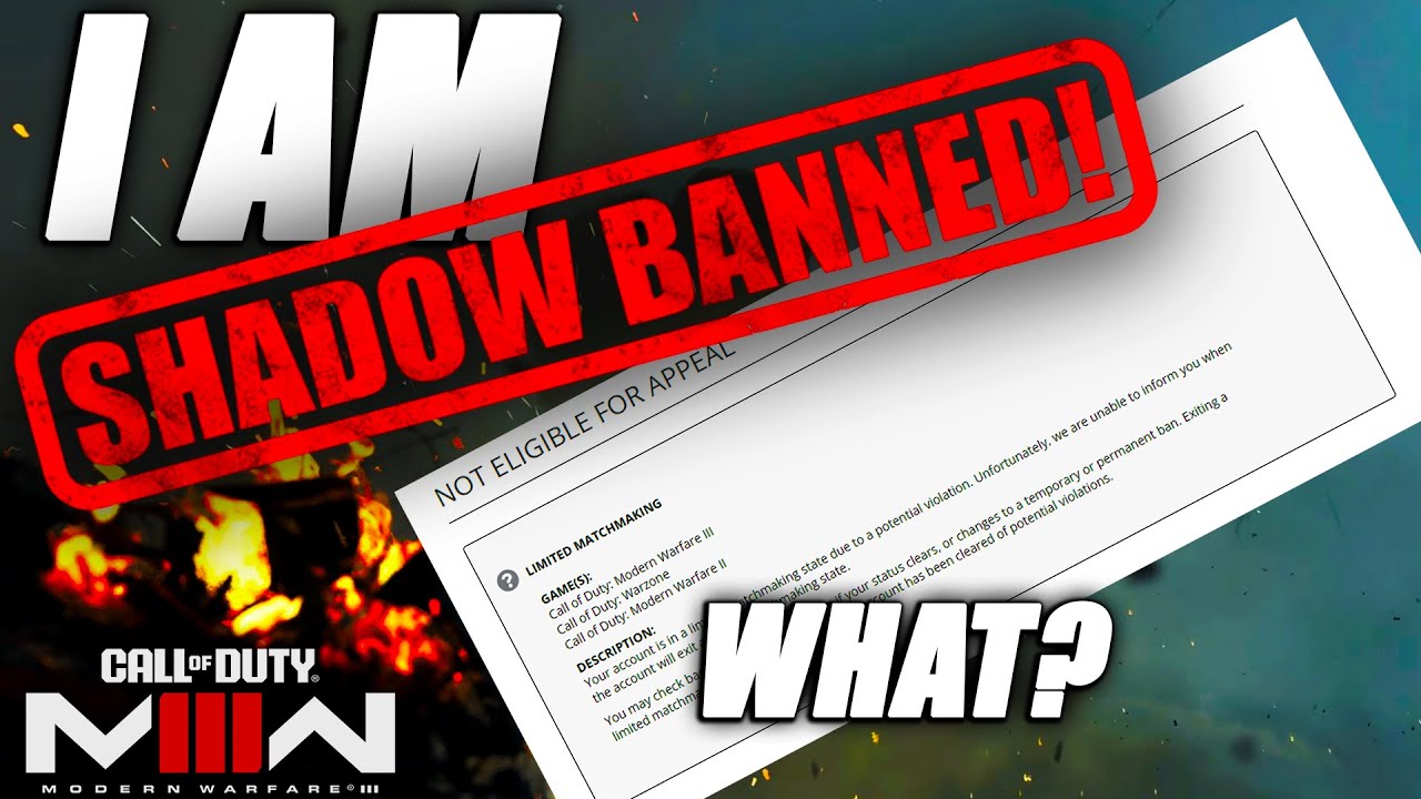 Call of Duty Modern Warfare 3 SHADOW BANNED No Cheats, Just Challenges ...