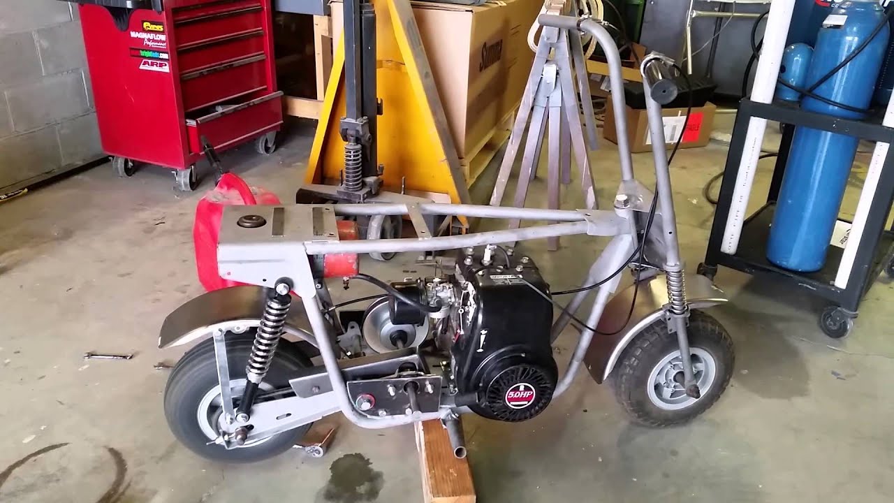 Montgomery Wards Mini Bike Idle - YouTube