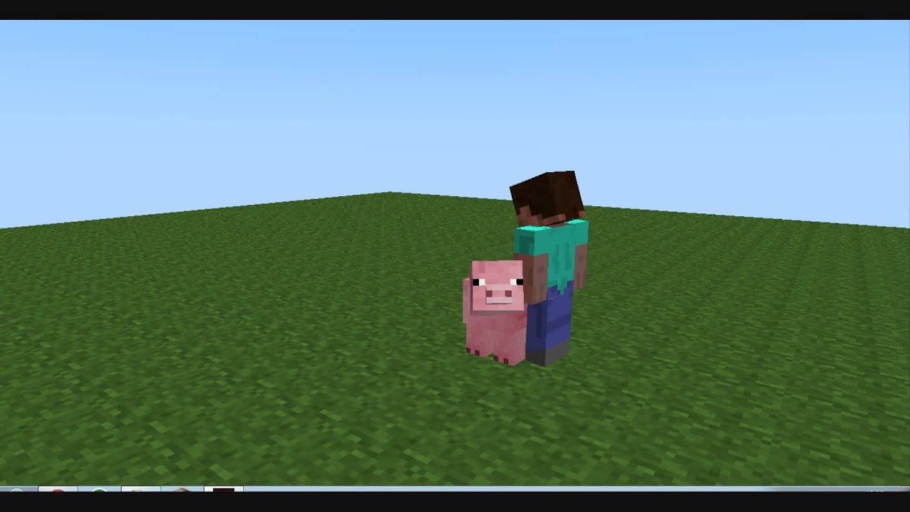 Steve And Pig [Minecraft Animation] - YouTube