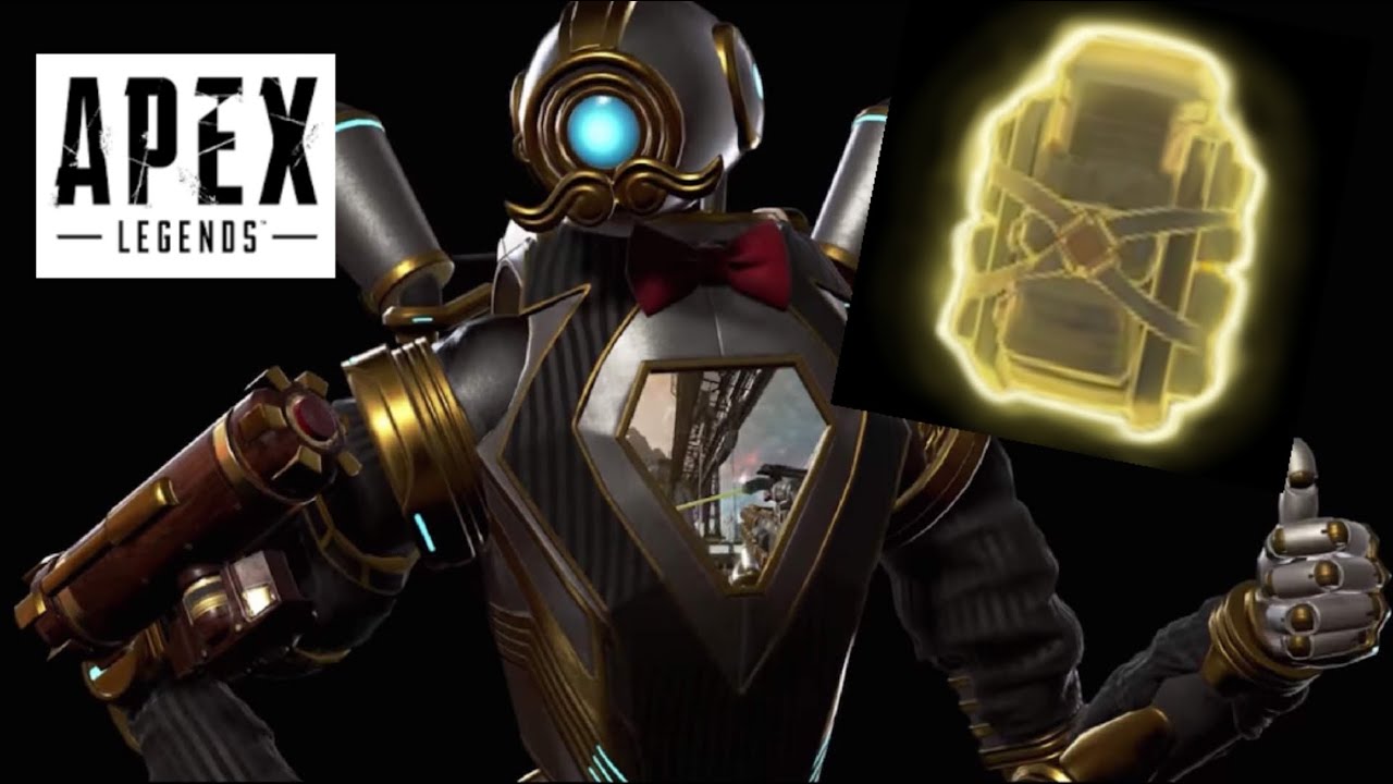 Apex Legends Season 4 Pathfinder + GOLD backpack deadly combo - YouTube