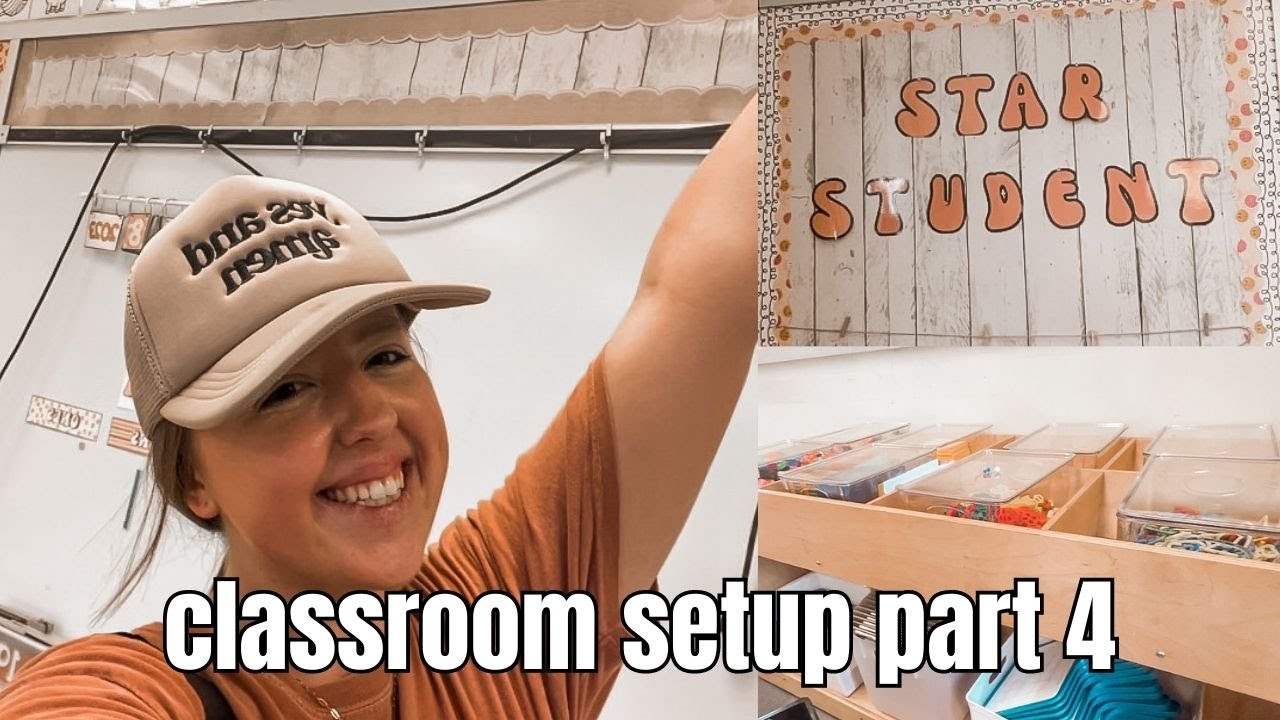 classroom setup part 4 // first year teacher - YouTube