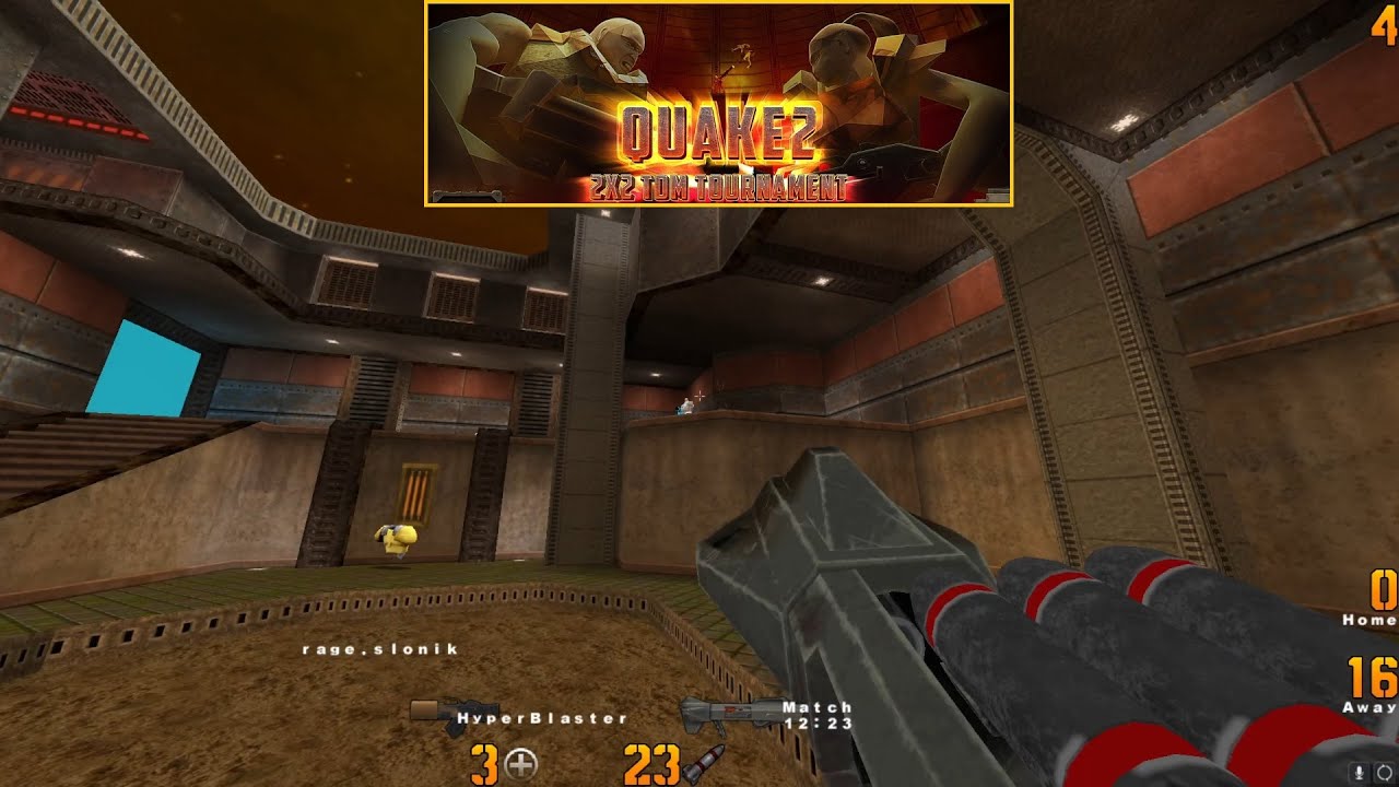 QUAKE 2 | World 2v2 Tournament 2023 | play vs rage | map Q2RDM1 - POV ...