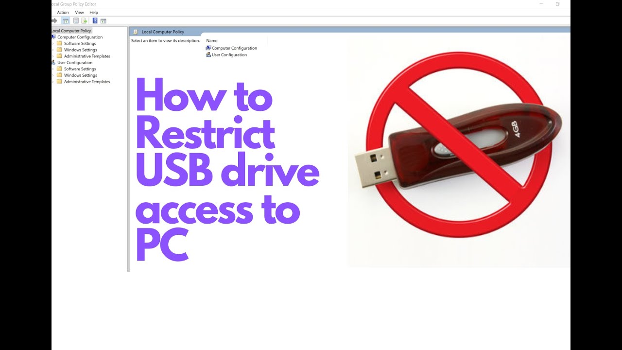 How to Restrict USB drive to secure your PC Data | Easy and simple ...