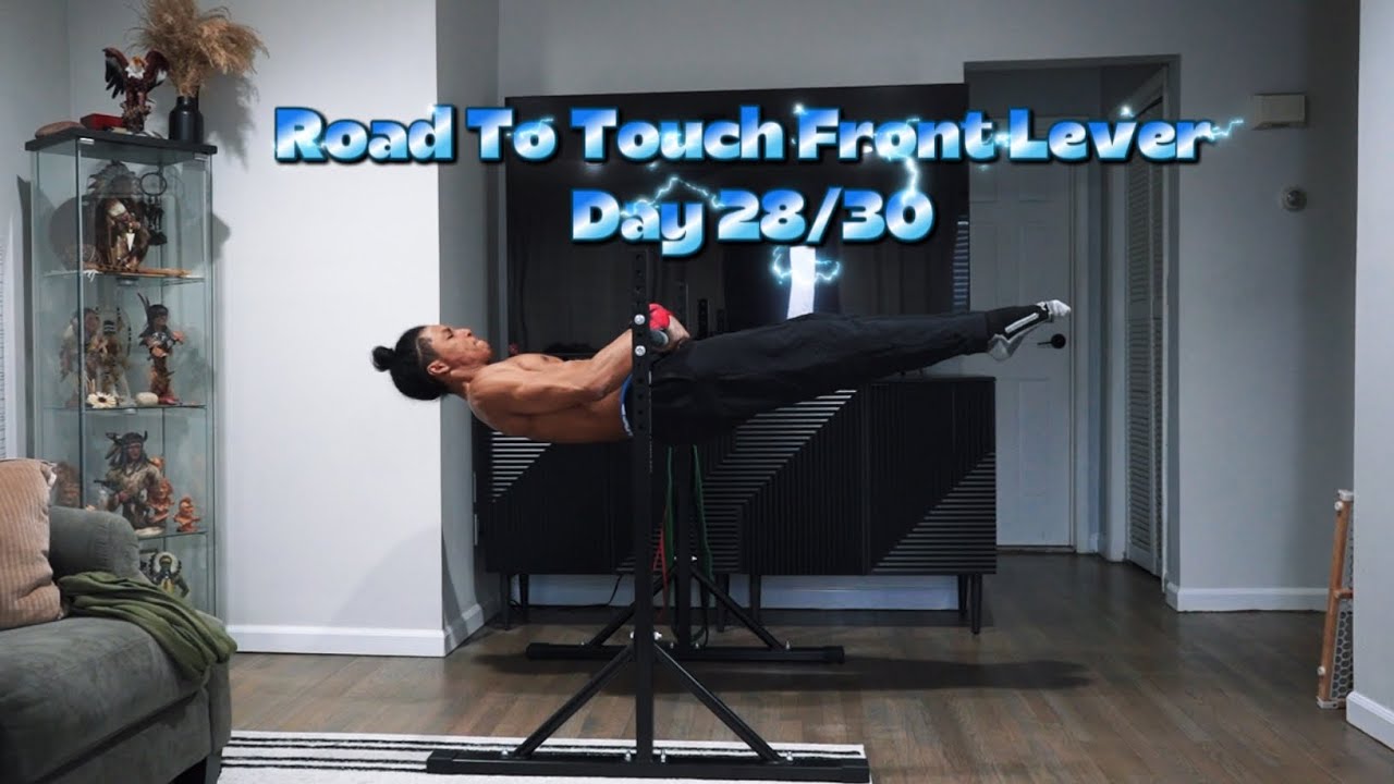 Day 28 - Road To Touch Front Lever | My First Little 3 Pc. Combo - YouTube