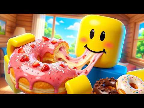 🍩 NOOB MAKES THE PERFECT DONUTS FROM SCRATCH! Cozy Roblox ASMR
