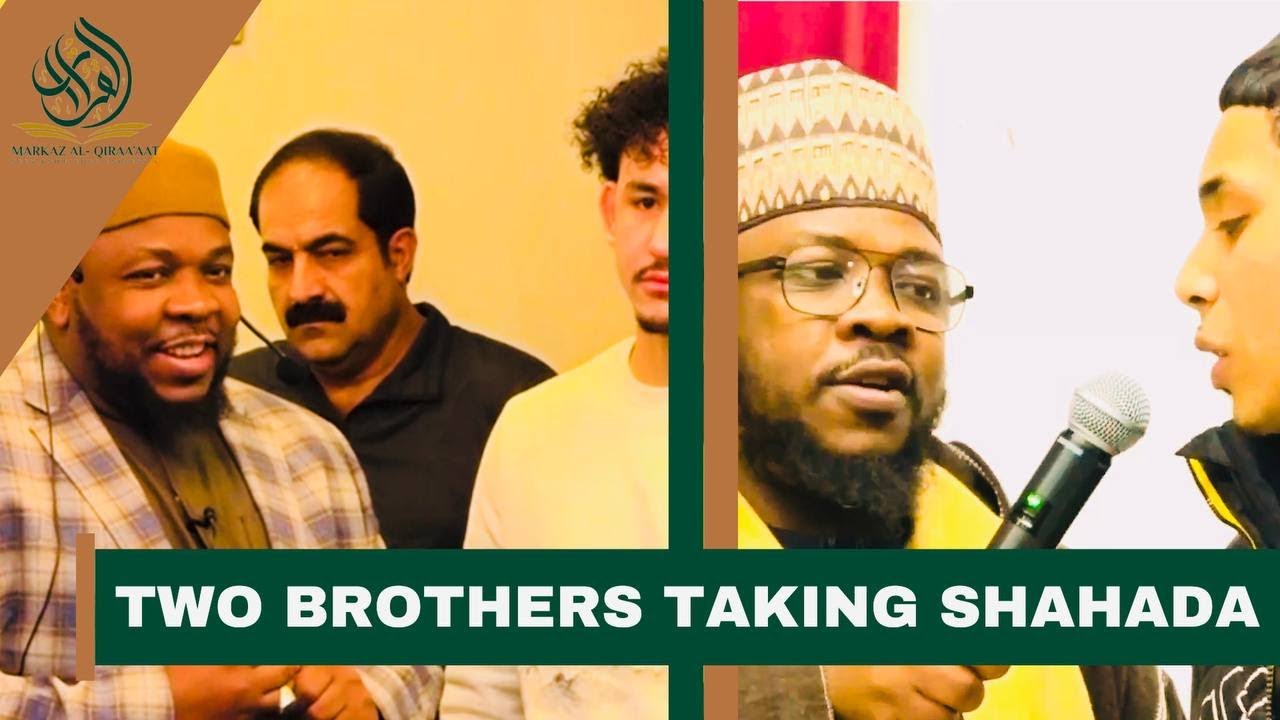 TWO BROTHER TAKING SHAHADA BY USTADH ABDUL RASHID - YouTube