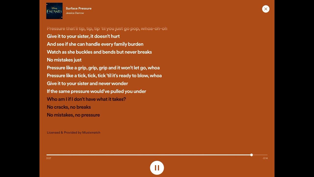 Surface pressure Lyrics - YouTube