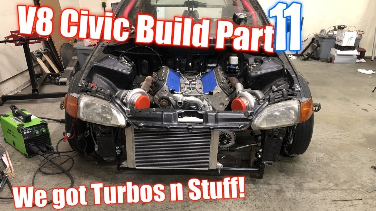 RWD V8 Civic Build Part 11 - YouTube