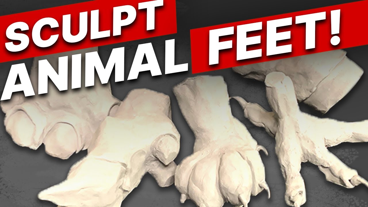 How to Sculpt Animal Feet in Clay | Make Paws, Hooves, Claws, Cloven ...
