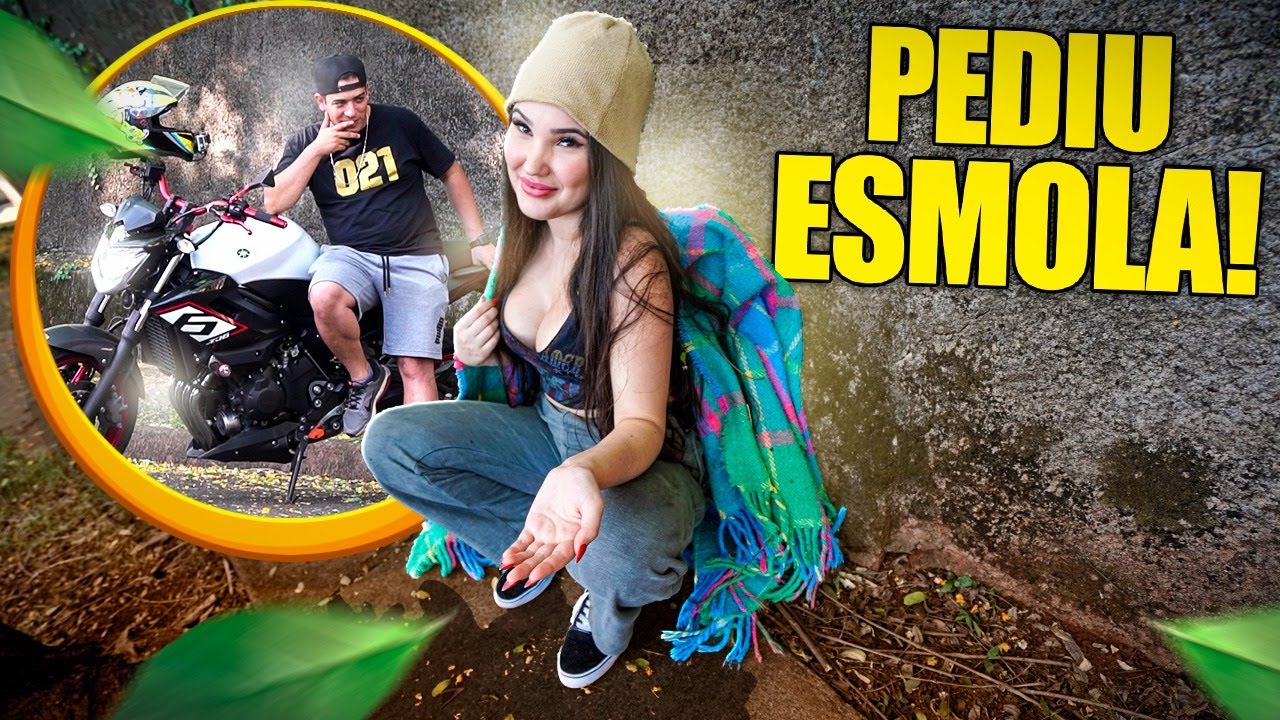 ELA VESTIU MINHA ROUPA DE MENDIGO E PEDIU ESMOLA - YouTube