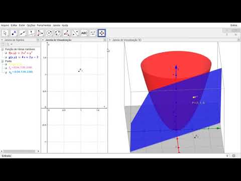 FVV: Plano Tangente a uma superfície f(x,y)=2x²+y² - YouTube