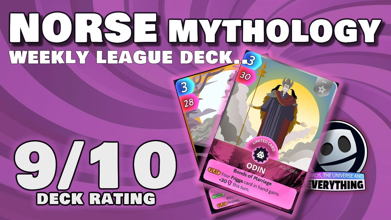 Norse Mythology Weekly League Deck - Cards Universe & Everything - YouTube