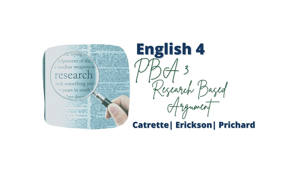 English 4 PBA 3 Write a Research Question - YouTube