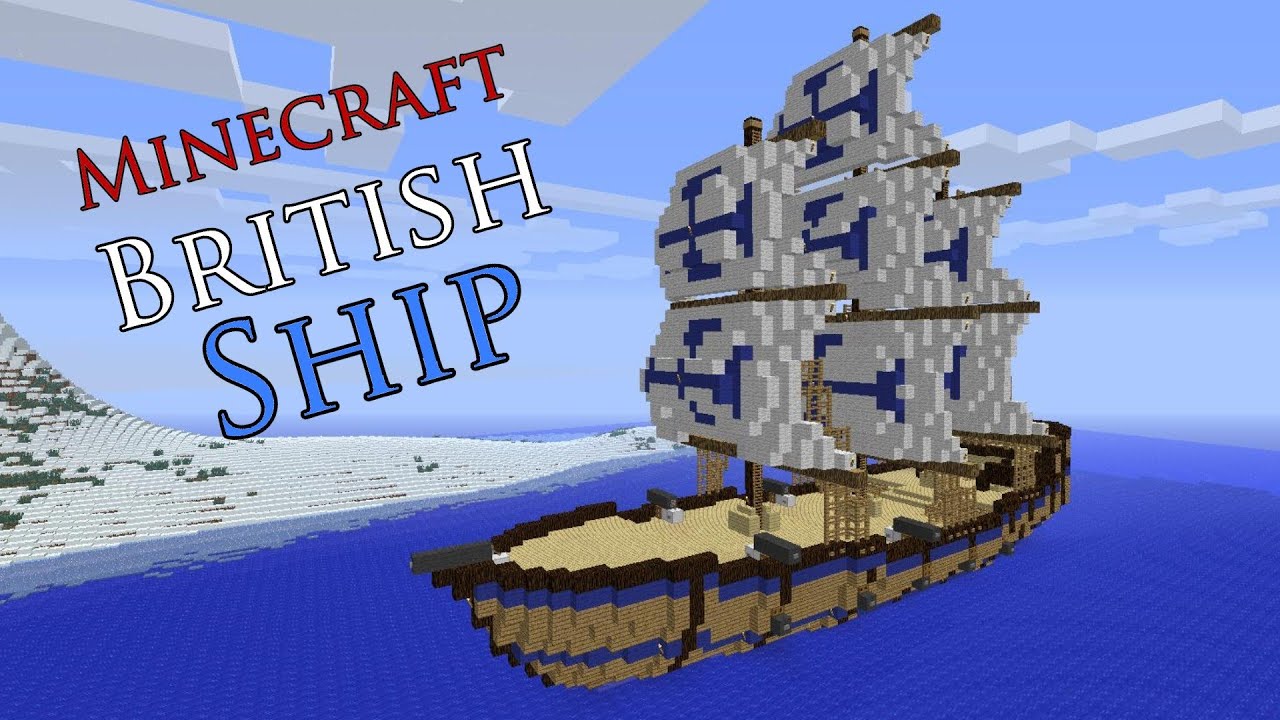 Minecraft - British Ship (Timelapse) - YouTube