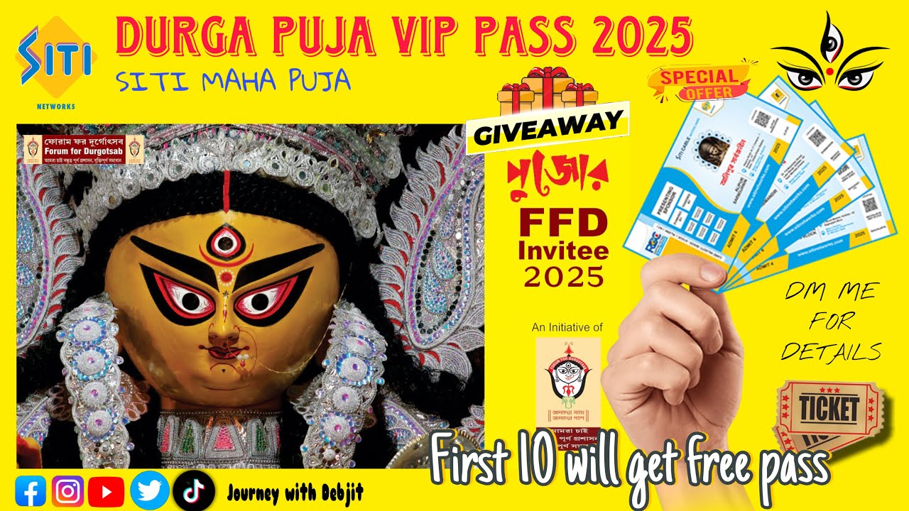 Durga Puja Vip Pass 2025 | SITI Vip pass | DURGA PUJA PASS | Vip Pass ...
