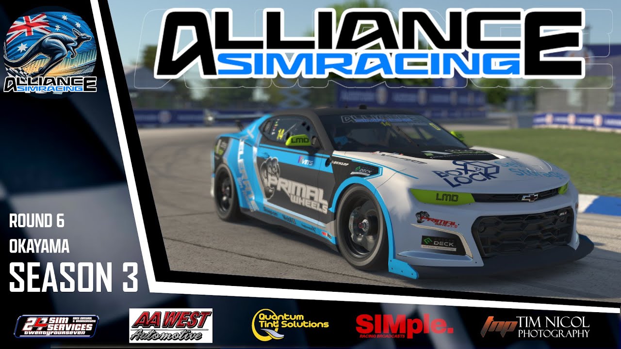 Alliance Sim Racing | V8 Gen3 Supercars Season 3 | Round 6 @ Okayama ...