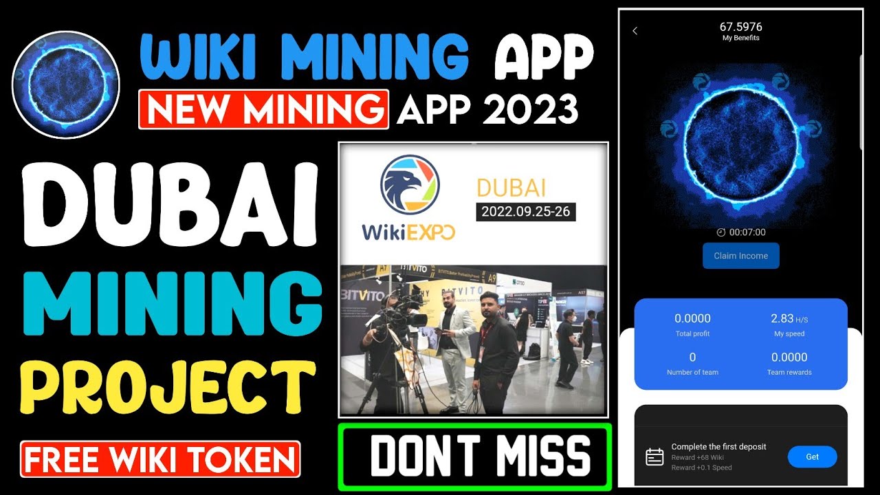 🔥New Mobile Mining App | WikiExPo Mining | Dubai Mining Project ...