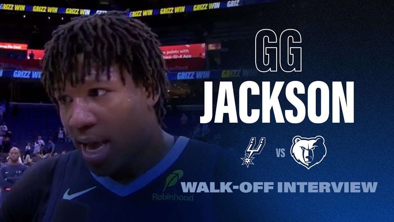 GG Jackson Walk Off Interview | Grizzlies vs. Spurs - YouTube