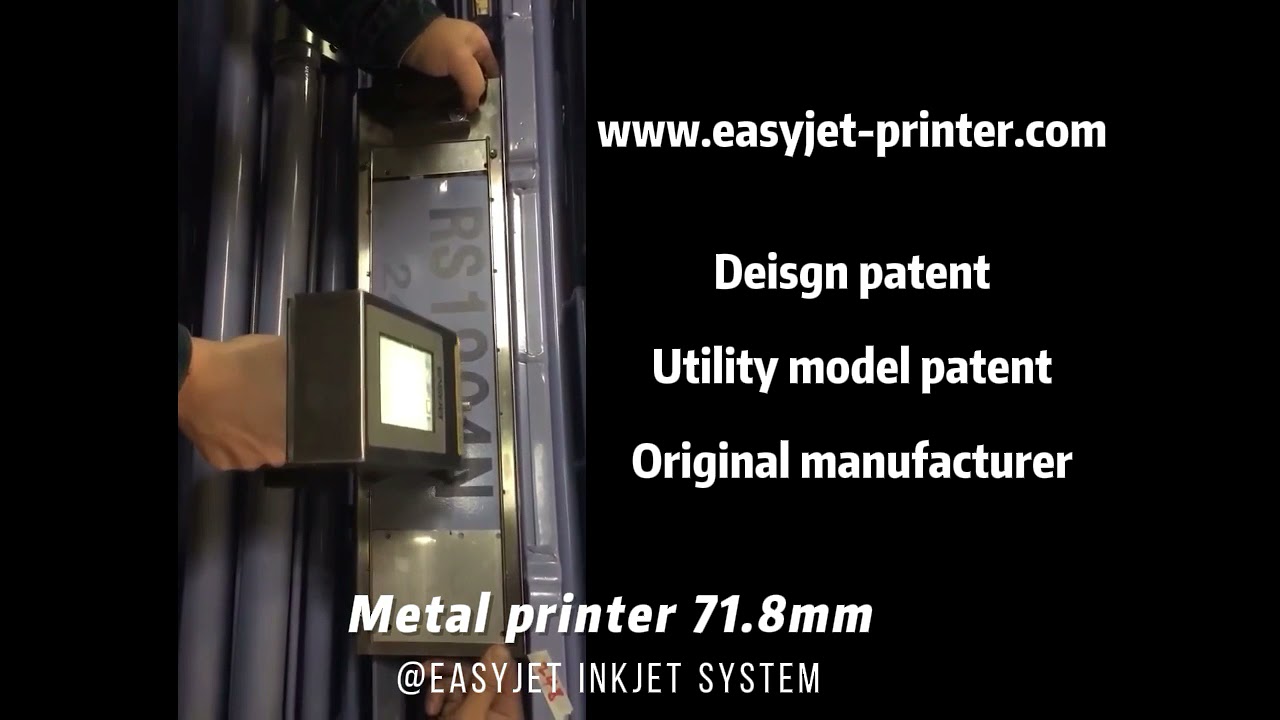 71.8mm handheld printer for metal printing, non-porous printing system ...