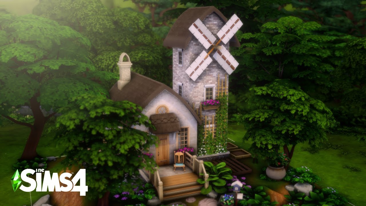 The Old Windmill Cottage | Speed Build | No CC | The Sims 4 | Ambient ...