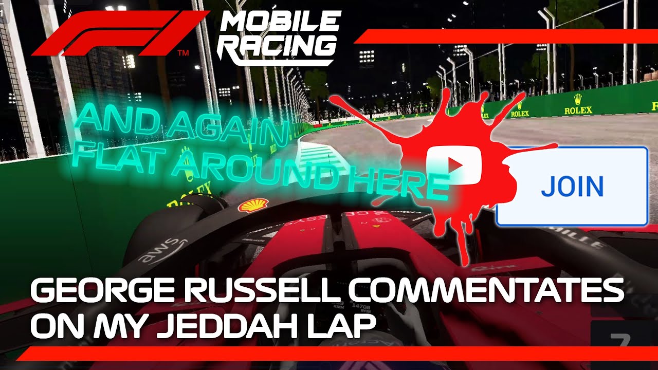 George Russell Commentates On My Jeddah Lap | F1 Mobile Racing 2023 ...