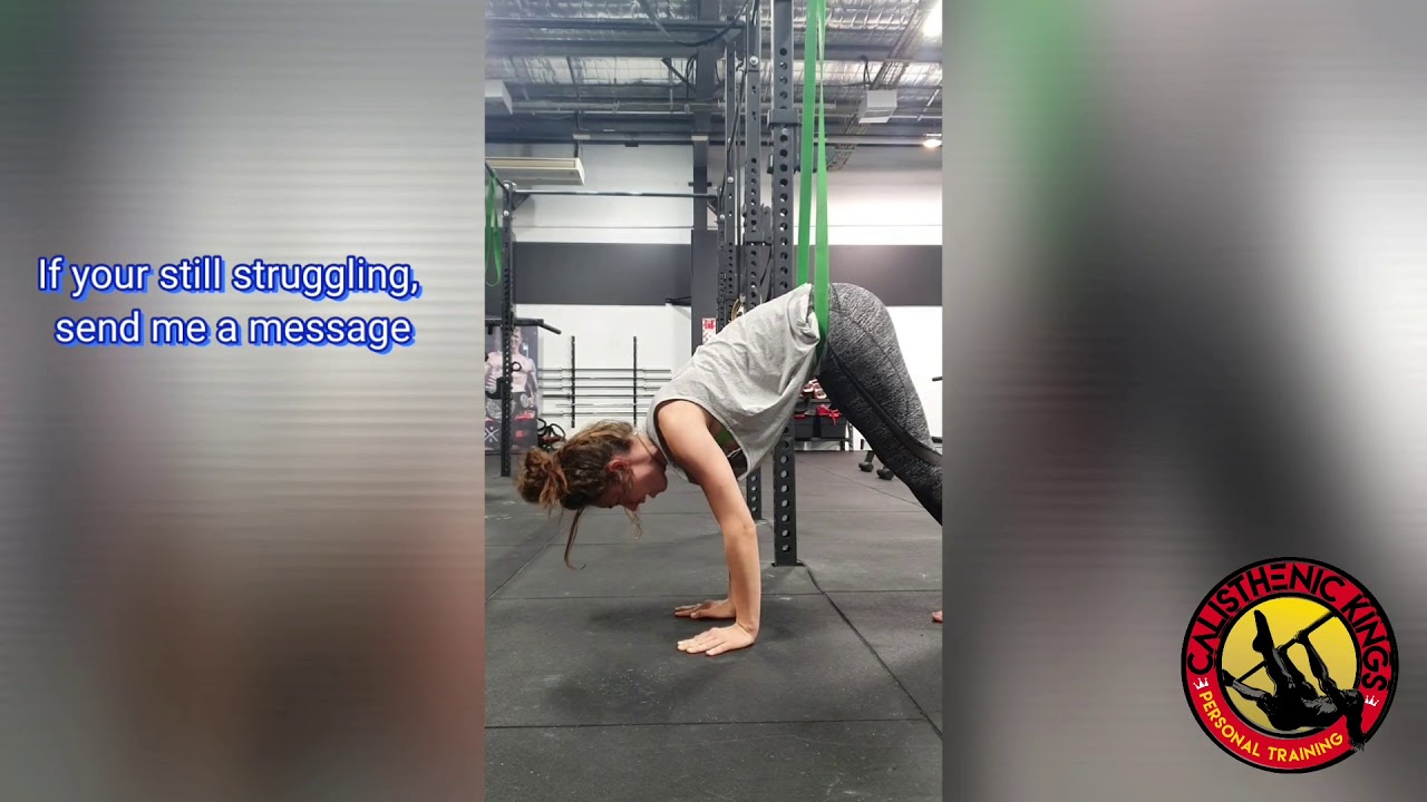 Pike press variations - progressions towards handstand push ups - YouTube