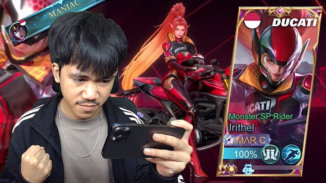 REVIEW SKIN DUCATI IRITHEL MONSTER SP RIDER - Mobile legends - YouTube
