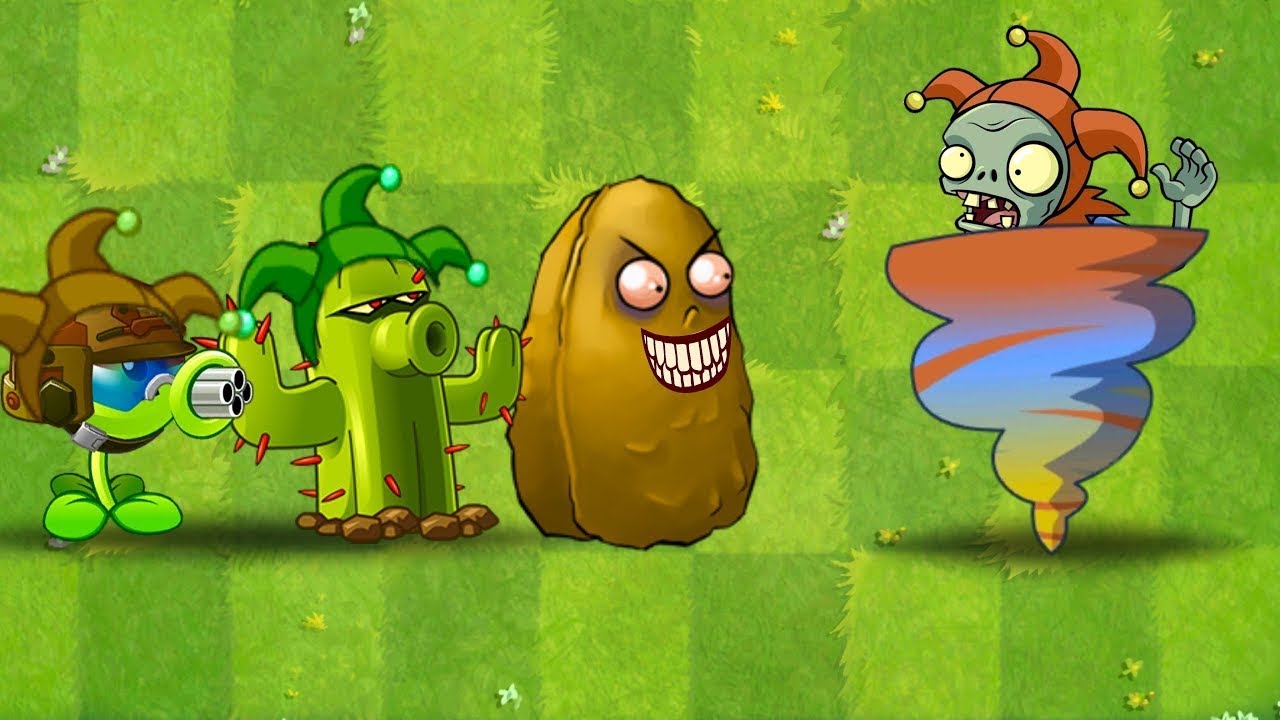 PvZ2 - Jester Zombie - Every Plants With 1 Plant Food VS 100 Jester ...