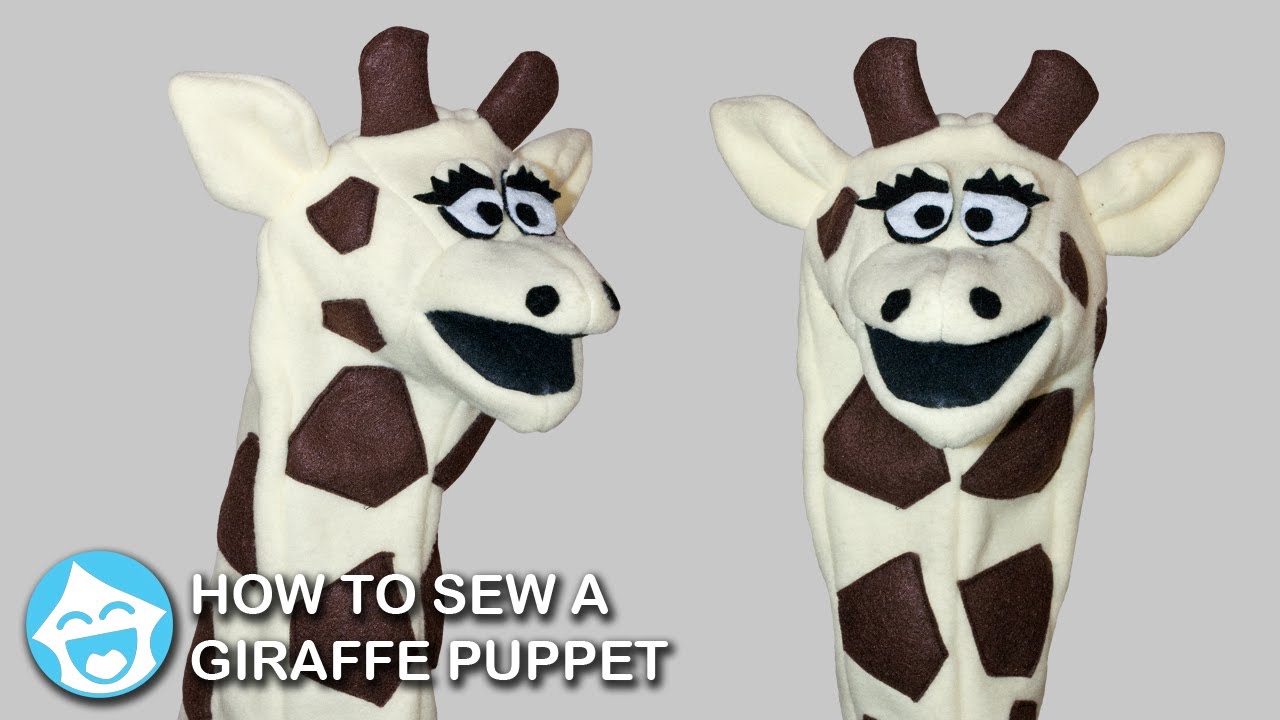 How to Sew a Giraffe Puppet - YouTube