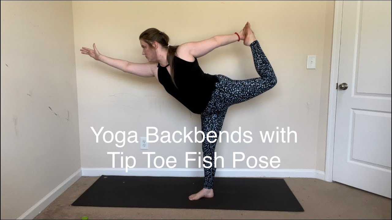 Yoga Backbends Class With Tip Toe Fish Pose - YouTube