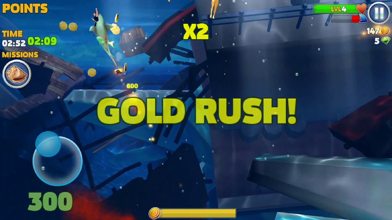Hungry Shark Gold Rush 2019 Gameplay - YouTube