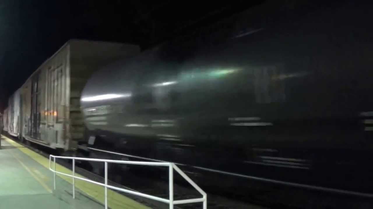 RVSJ UP Train 8765 is going west bound by the Pleasaton ACE Station in ...