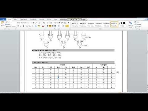 ENCODER and DECODER using PROTEUS - YouTube