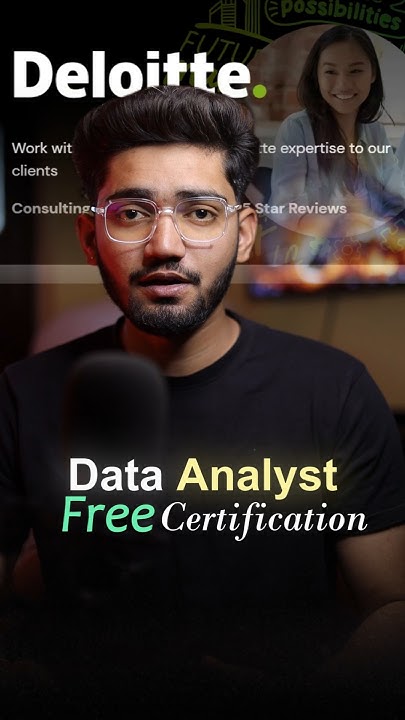 Deloitte Data Analyst Free Certification Course #shorts - YouTube