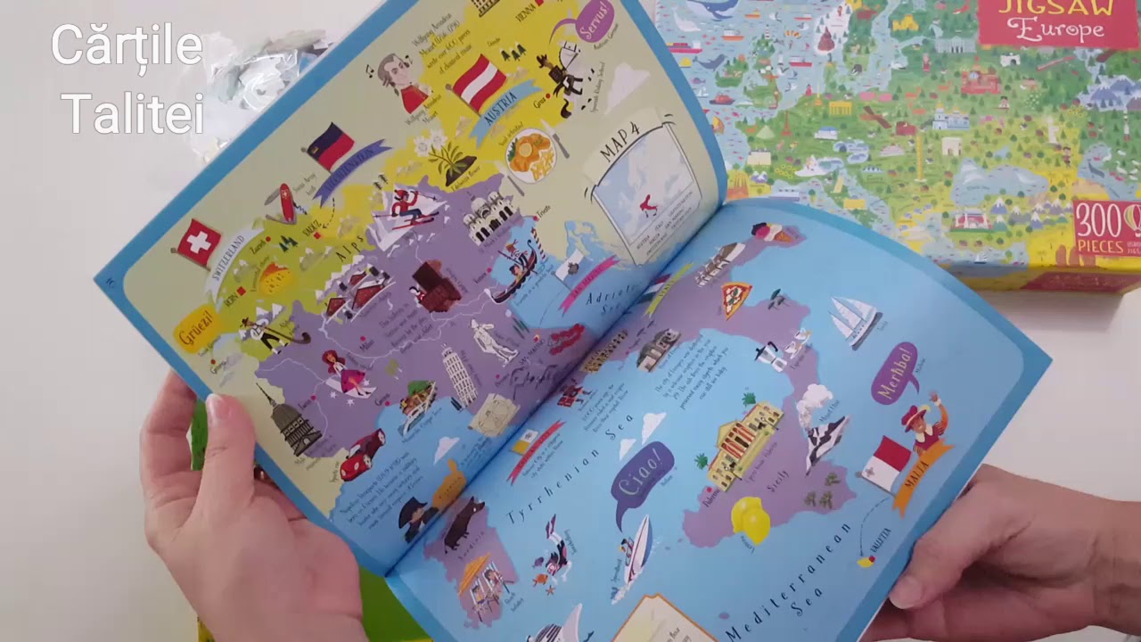 USBORNE ATLAS AND JIGSAW EUROPE - YouTube