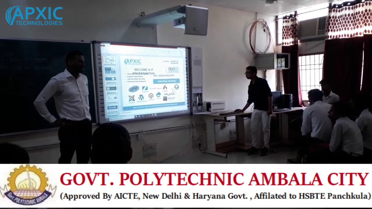 Programing Language Expert Lecture || Govt. Polytechnic Ambala City || Apxic Technologies. - YouTube