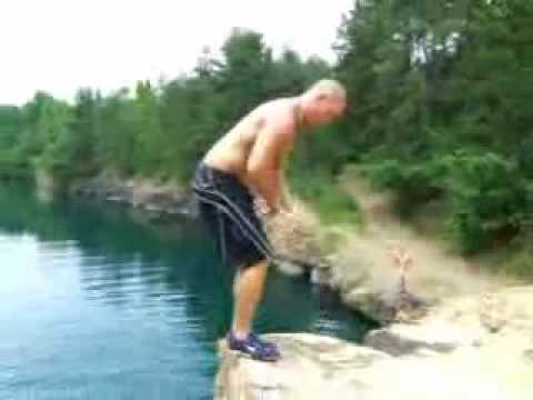 Cliff Jump Gone Wrong - YouTube