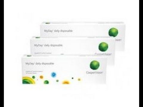 MyDay Daily Disposable contact lenses - YouTube